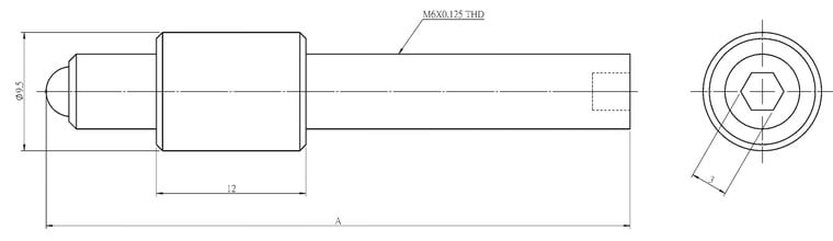 17AST-1-H - High Precision Hex Head Adjustment Screw - SK-Advanced
