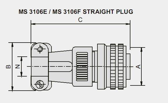 ms connector - Streight cable connector