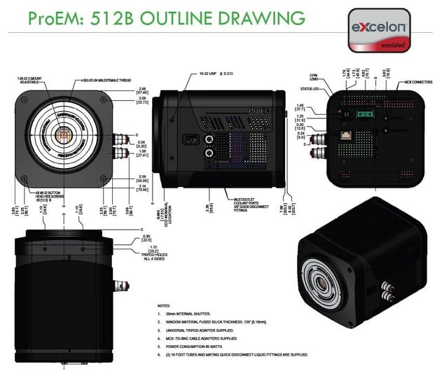 EMCCD cameras - Pro EM - 512 B / 512 BK