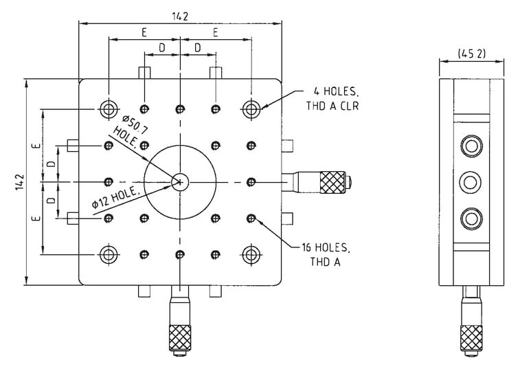 16LTX - Two-Axis Large Platform Translation Stage - SK-Advanced